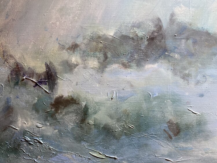 Brumes von Johanna Lisa (2023) : Gemälde Öl auf Leinwand - balthasart