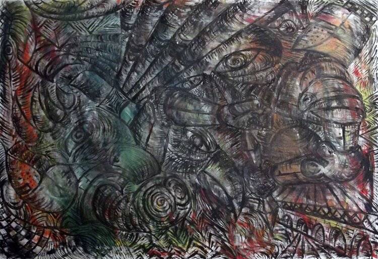 Worm In Armor von Hynek Bařák (2015) : Gemälde Öl auf Leinwand - balthasart