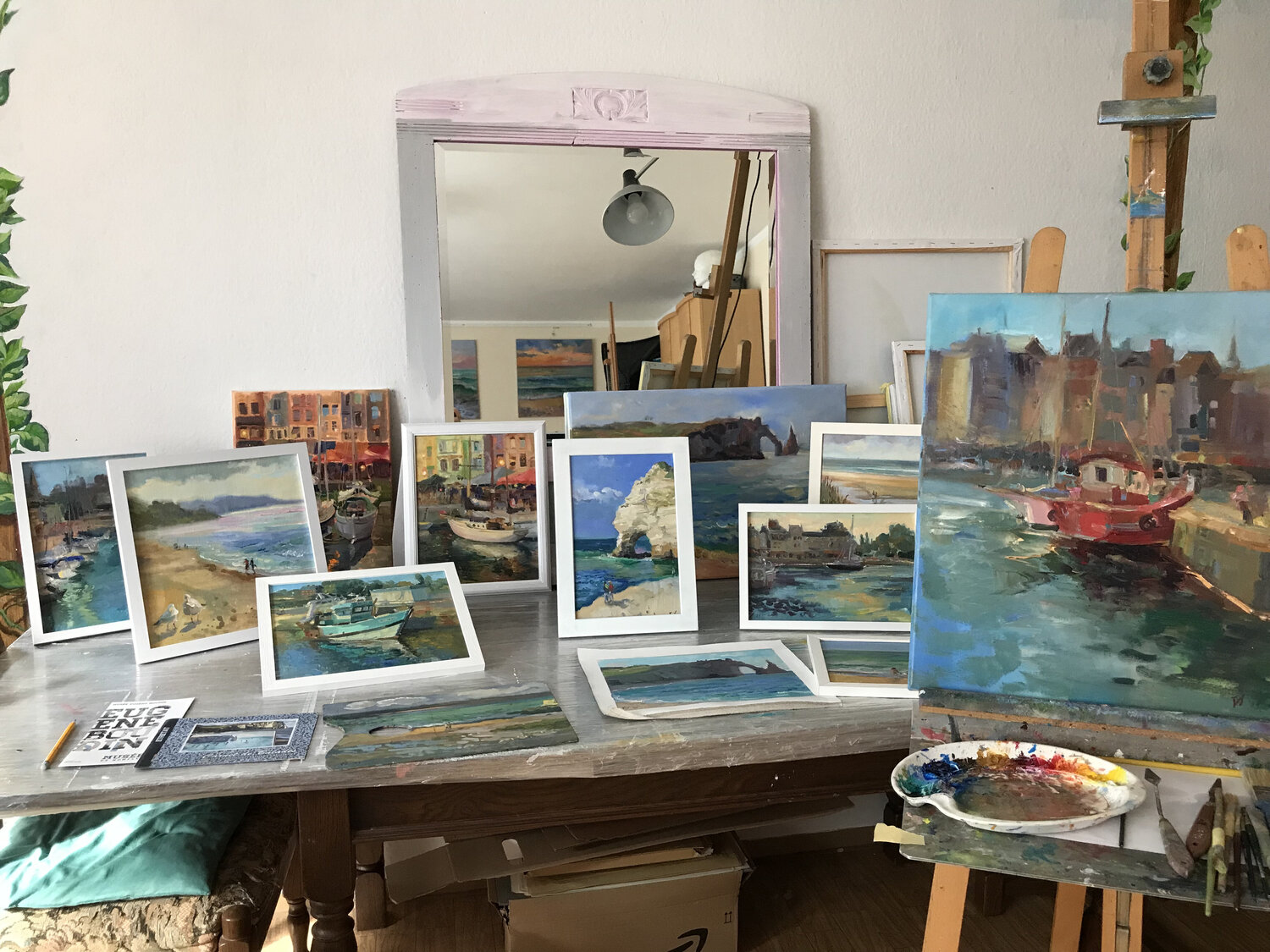 Rotes Boot by Katharina Valeeva (2021) : Painting Oil on Canvas ...