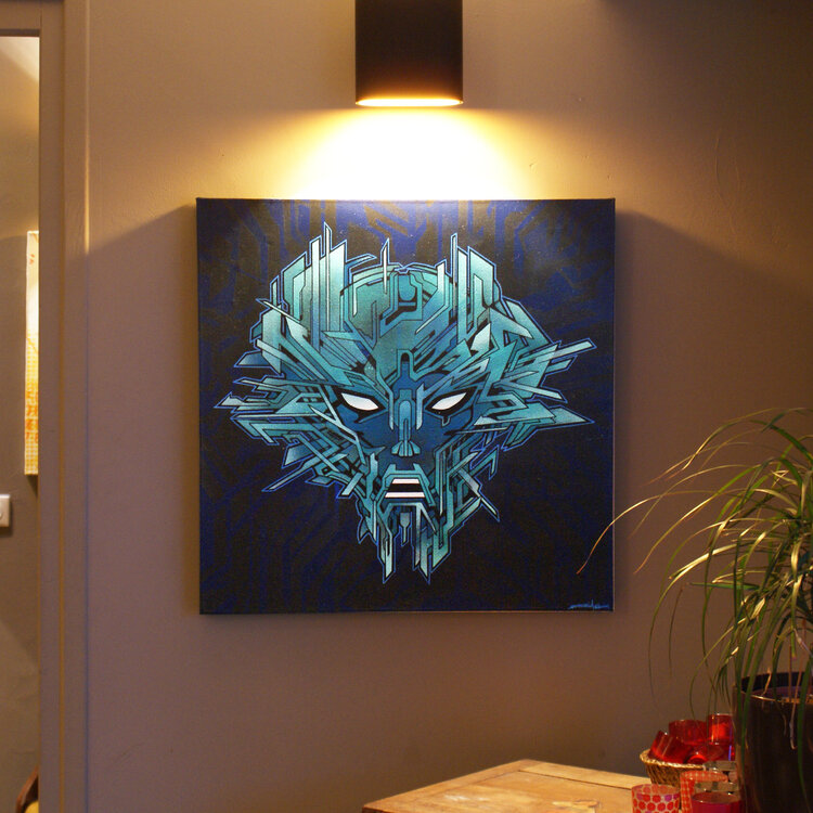 MAGIK BLUE ROBOTNIK by Géry Dewavrin (2011) : Painting Graffiti, Spray ...