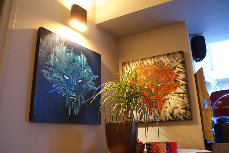 MAGIK BLUE ROBOTNIK by Géry Dewavrin (2011) : Painting Graffiti, Spray ...