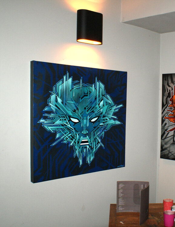 MAGIK BLUE ROBOTNIK by Géry Dewavrin (2011) : Painting Graffiti, Spray ...