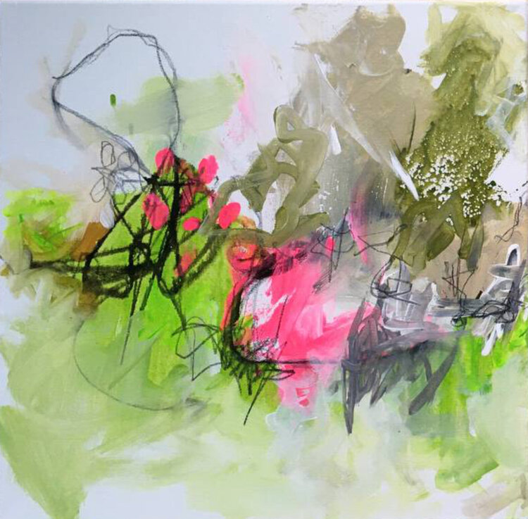 Grüne Minna 1 by Christiane Reisert (2021) : Painting Acrylic on Canvas ...