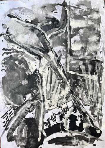 City plan view by Dionysia Adamopoulou (2023) : Work on paper Enamel on ...