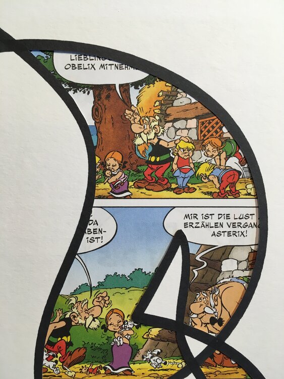 One-Line-Art Collage DE Comic "Asterix & Obelix" by Akira Mmxx (N.D ...