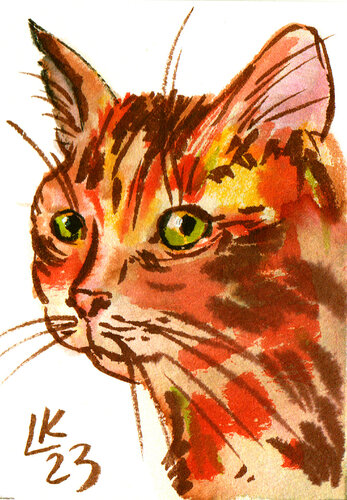 Furry Treasure Cat #2 by Lada Kholosho (2023) : Work on paper ...