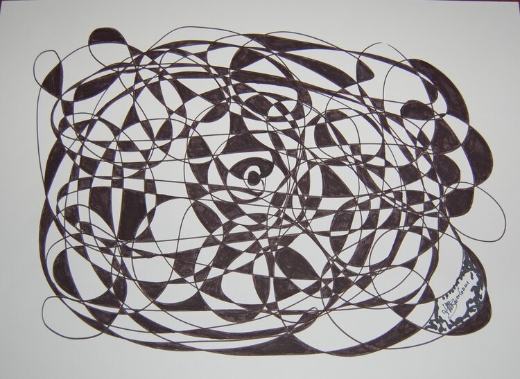 DESSIN AUTOMATIQUE von Marie-José BARCELONNE (2019) : Zeichnungen Filz ...