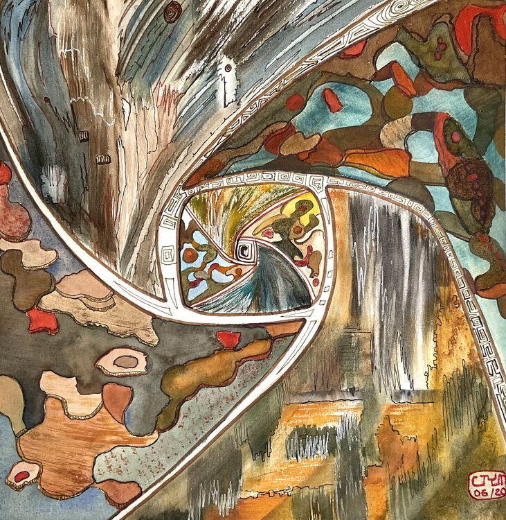 Vortex à l'infini von Yung-Marina CO TRUNG (2020) : Papierarbeit ...